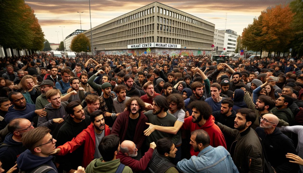 Migrant Center Gets Massive Brawl Breakout After Line-Cutting Incident